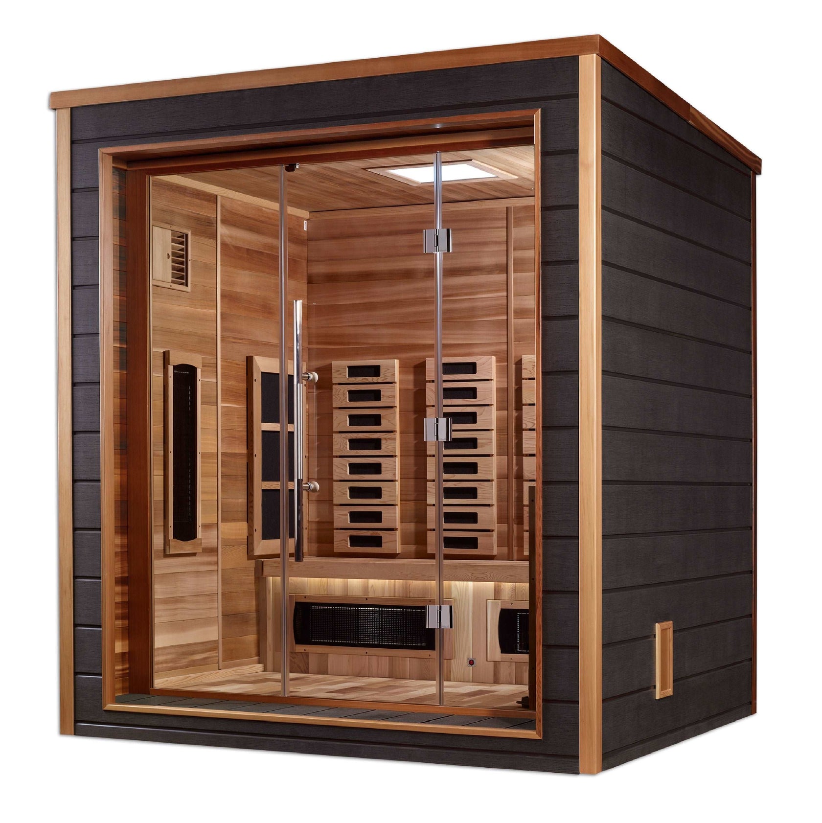 Golden Designs Visby 3-Person Outdoor Hybrid Sauna – Sun Valley Saunas