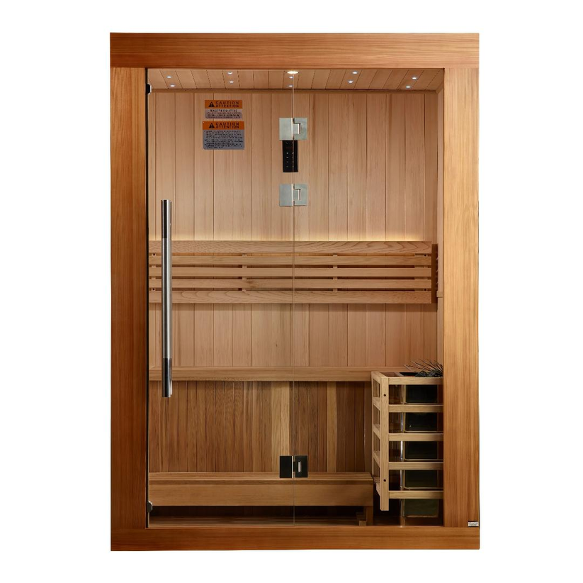 Golden Designs Sundsvall 2 Person Traditional Sauna – Sun Valley Saunas