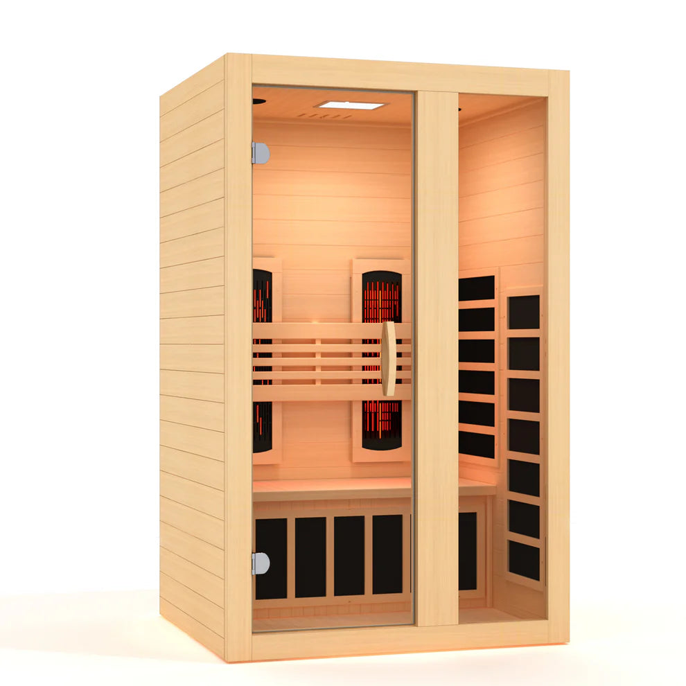 Dynamic Saunas Serena 2-Person Full Spectrum Infrared Sauna – Sun ...